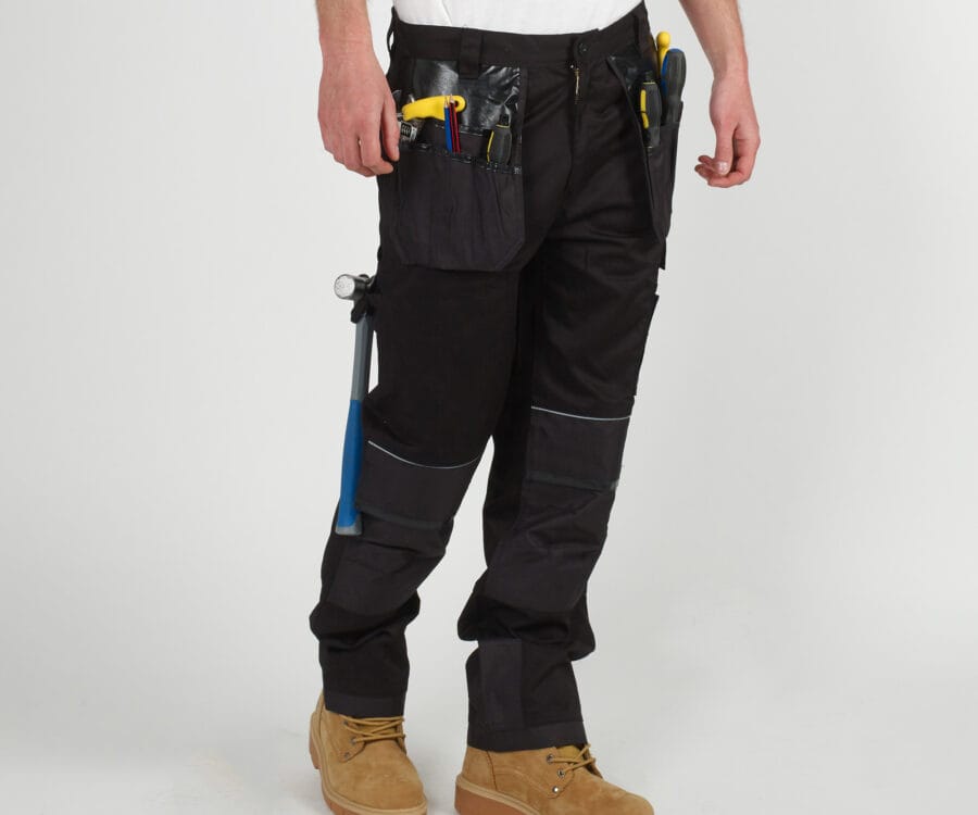 MIG Work Cargo Jogging Bottoms with Knee Pad Pockets - Site King