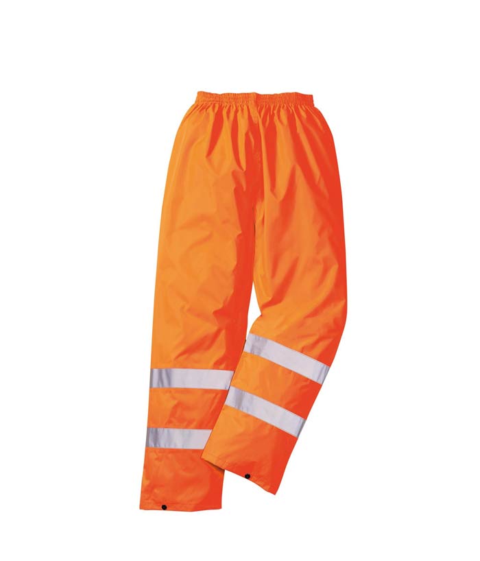 Hi Vis Work Over Trousers with Elasticated Waist - Site King
