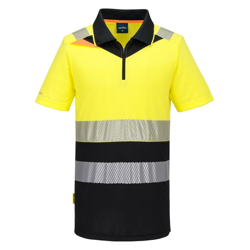 DX4 Hi-Vis Zip Class 1 Polo Shirt S/S - Site King